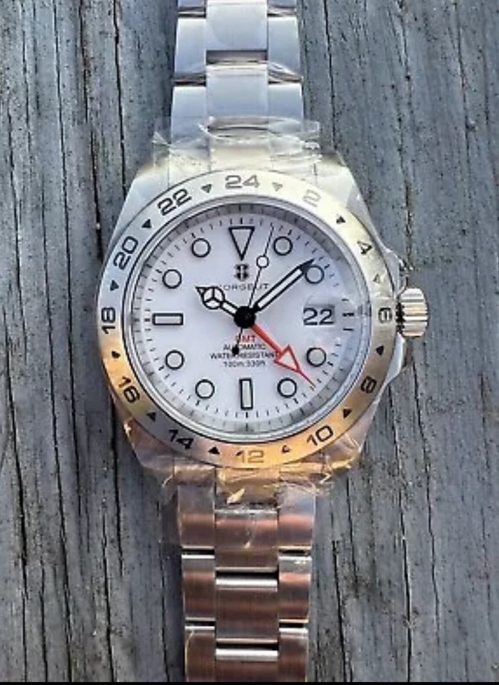 Polar Dial! Corgeut Explorer II Automatic watch GMT functions NH34 ...