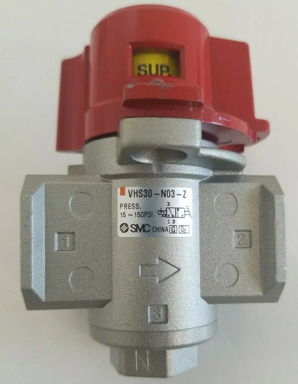 *PREOWNED* LOT OF 2 SMC VHS30-N03-Z 3 Port Lock Out VHS Pressure Relief ...