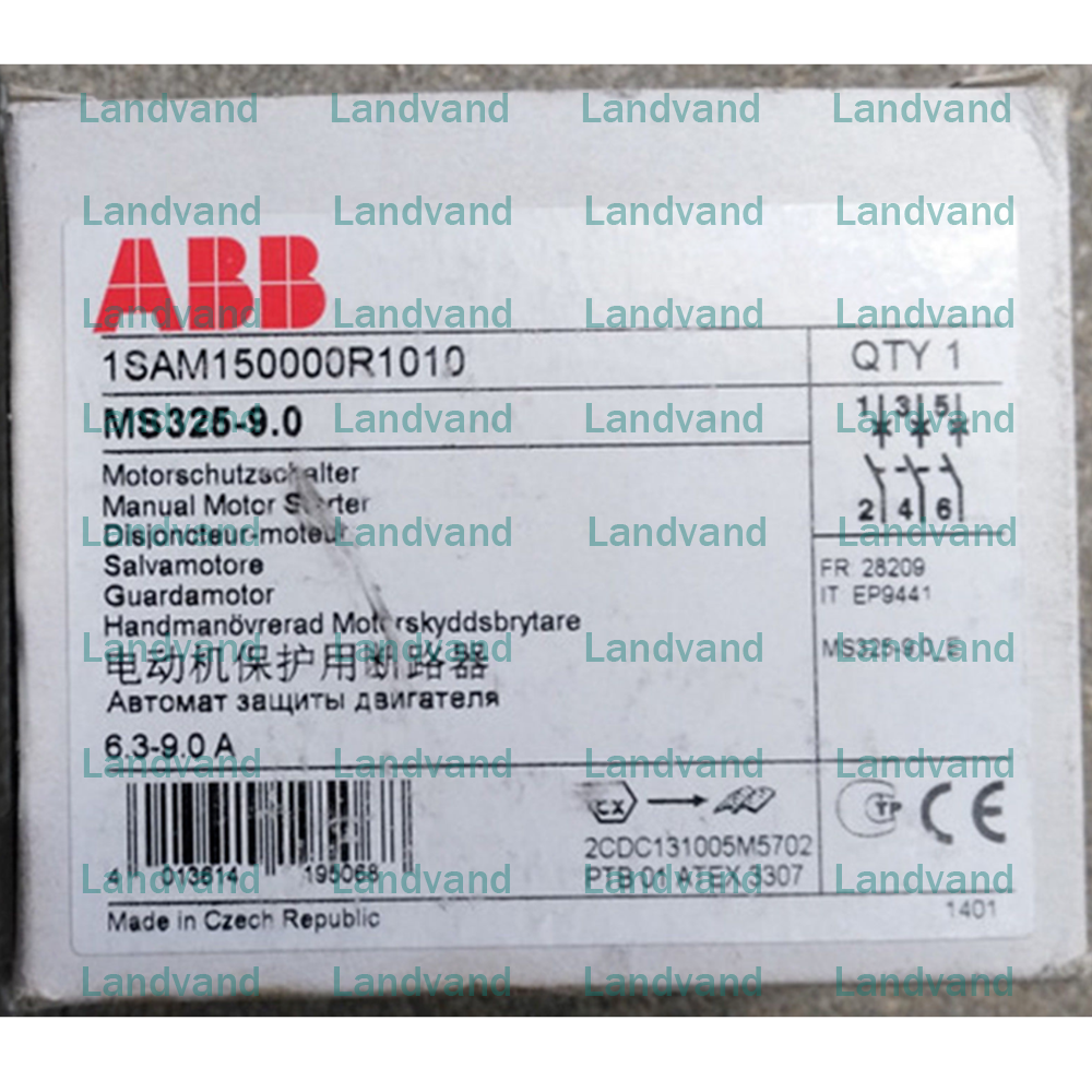 one new ABB 1SAM150000R1010 MS325-9.0 Manual Motor Starter spot stock ...