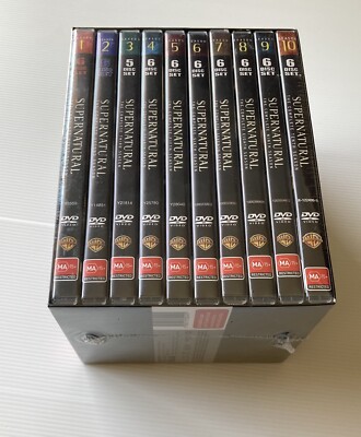 Supernatural DVD series box set Season 1 2 3 4 5 6 7 8 9 10 59 disc set ...