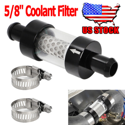 Inline Heater Core Coolant Filter & Inspection System 5/8" Vehicles ...