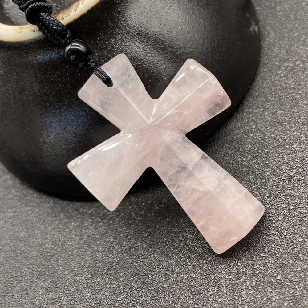 Natural Chakra Cross Quartz Crystal Stone Healing Gemstone Pendant ...
