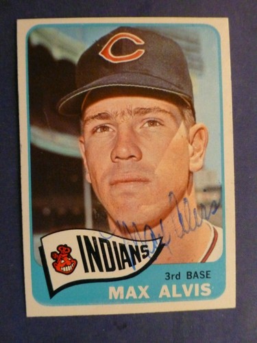 Max Alvis Signed Topps 1965 Baseball Card with COA | eBay