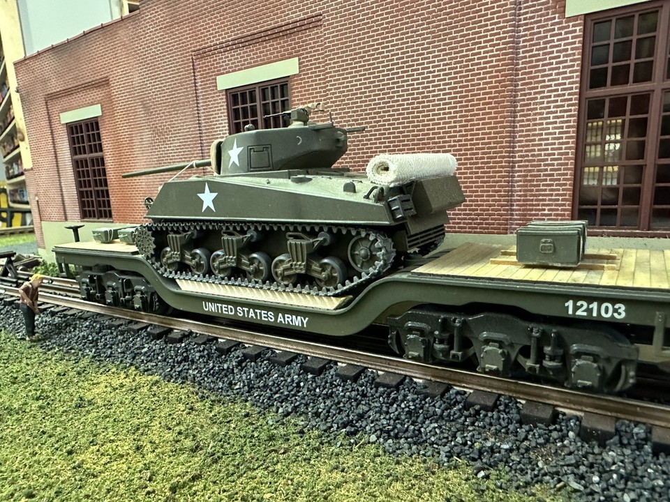 Army Tank Depressed Flat Car | eBay