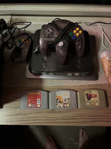 Nintendo 64 N64, Controllers, Power Cable, And 3 Games | eBay