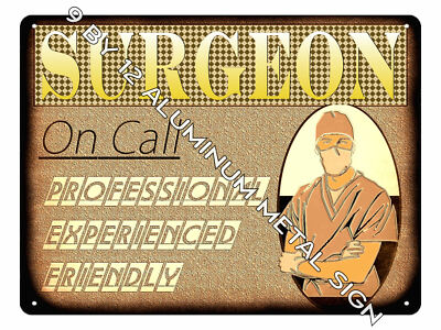 Surgeon ON CALL metal SIGN general hospital art great gift for DOCTOR ...
