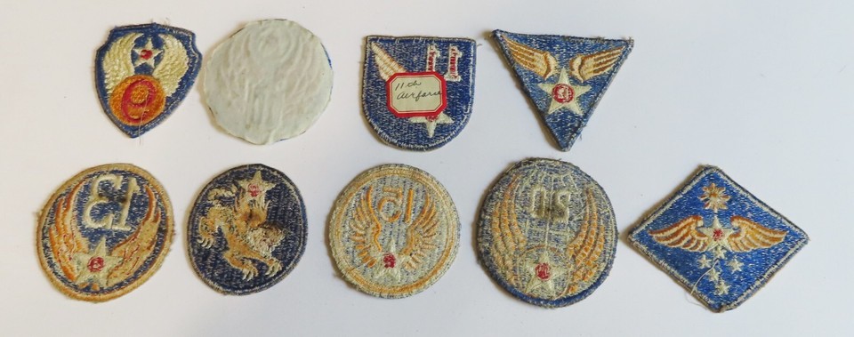 Original WWII US Army Air Corps USAAC Shoulder Patches Set of 9 | eBay