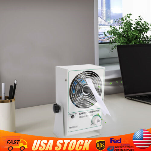 Anti-Static Ionizer Fan Ionizing Air Blower Ion Fan Discharge Static ...