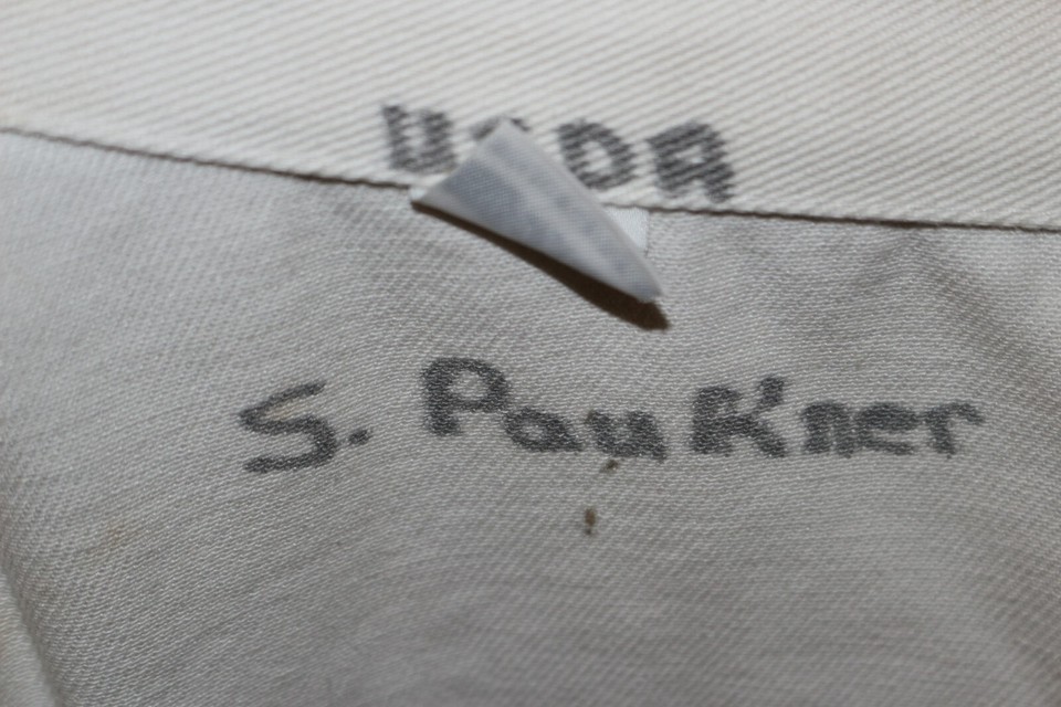 Vintage USDA Inspector Food Meat Factory Butcher Shop Long Coat 2XL ...