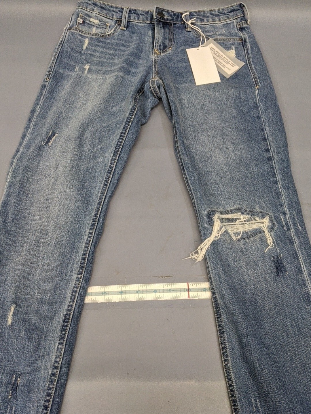 Dear John Erin Slim Straight Blue Denim Jeans Size 27 | eBay