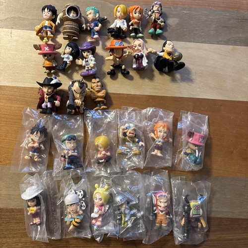 Lot de 27 mini figurines ONE PIECE vente Crocodile Mihawk Chopper Usopp ...