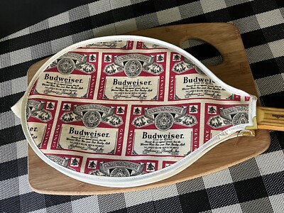 VINTAGE BUDWEISER TENNIS RACKET COVER ONLY | eBay