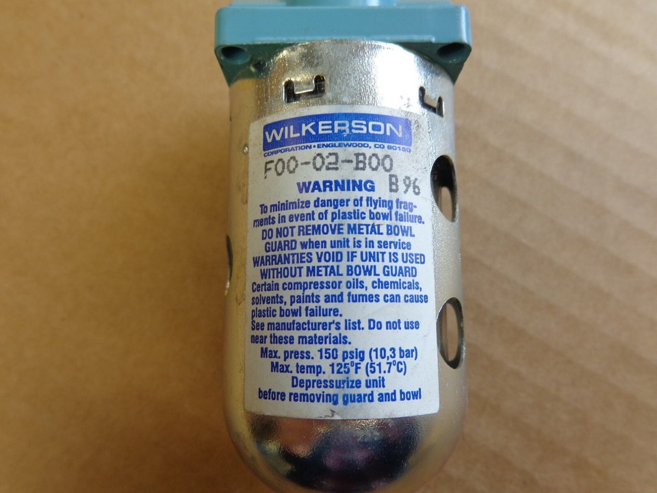 Wilkerson Filter Regulator #F00-02-B00 B96 New Open Box | eBay