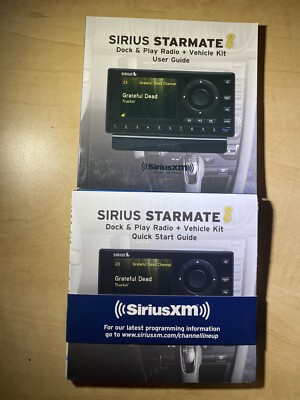 SIRIUS RADIO Starmate 8 -USER GUIDE/ MANUAL includes quick start guide | eBay