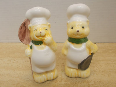 VINTAGE CHEF BEARS SALT AND PEPPER SHAKERS, | eBay