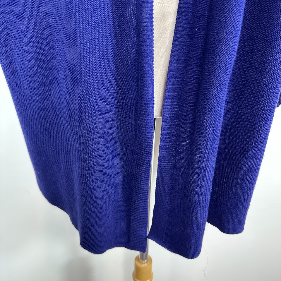 Eileen Fisher 100% Organic Cotton Soft Knit Open Front Cardigan Deep ...