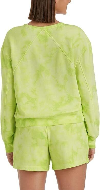 Member's Mark Women's Tie Dye Lightweight Sweatshirt Chartreuse, XX ...