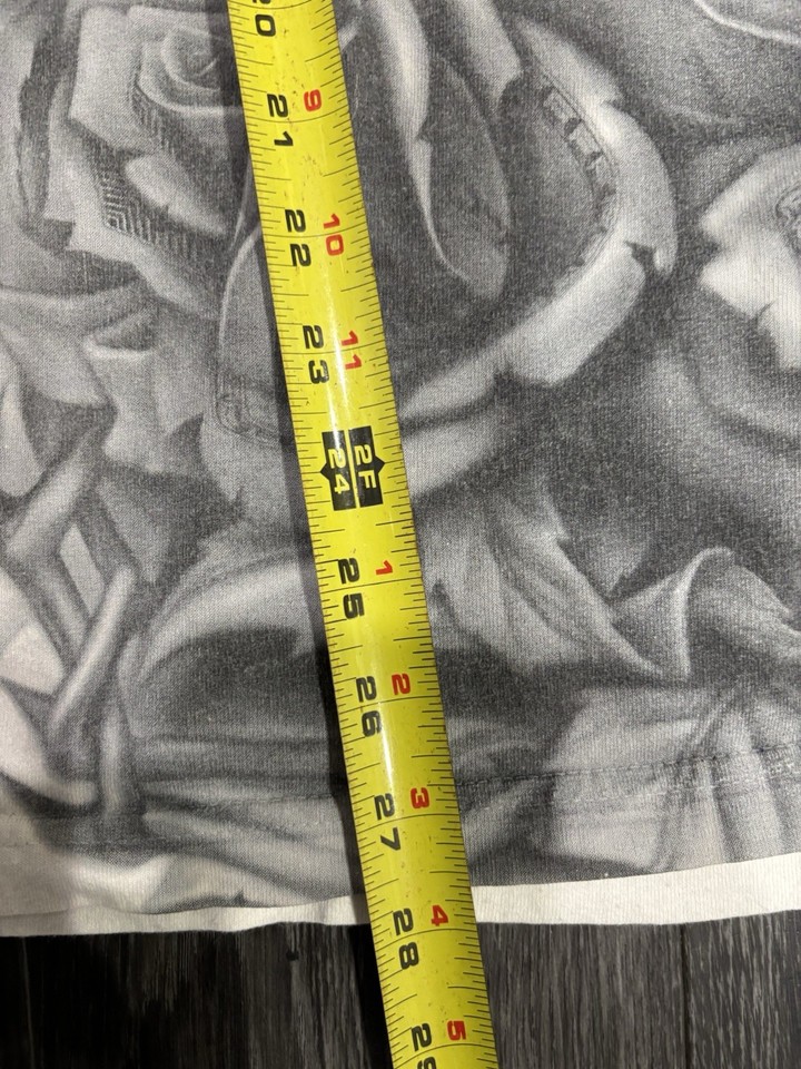 Vintage OG Abel Double sided Shirt Sculls Praying Hands Size L *READ ...