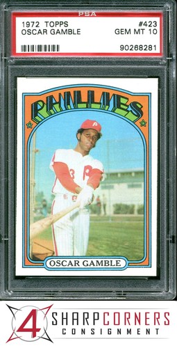 1972 TOPPS #423 OSCAR GAMBLE PHILLIES PSA 10 | eBay