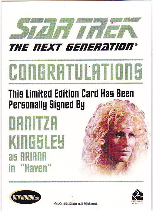 STAR TREK COMPLETE NEXT GENERATION SERIES 1 DANITZA KINGSLEY ARIANA ...