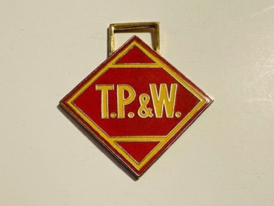 Vintage Watch FOB - Toledo, Peoria & Western Railroad ( TP & W ) | eBay