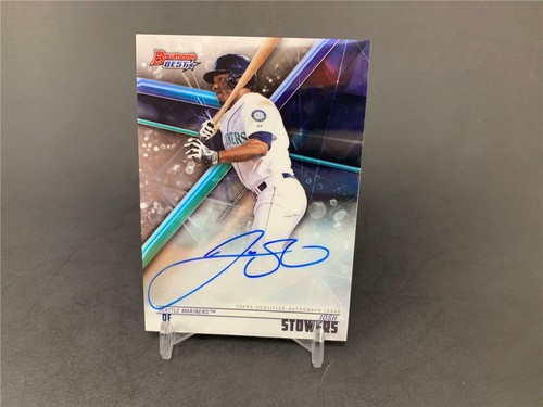 2018 BOWMAN'S BEST BASEBALL JOSH STOWERS B18-JST PROSPECT AUTO SEATTLE ...