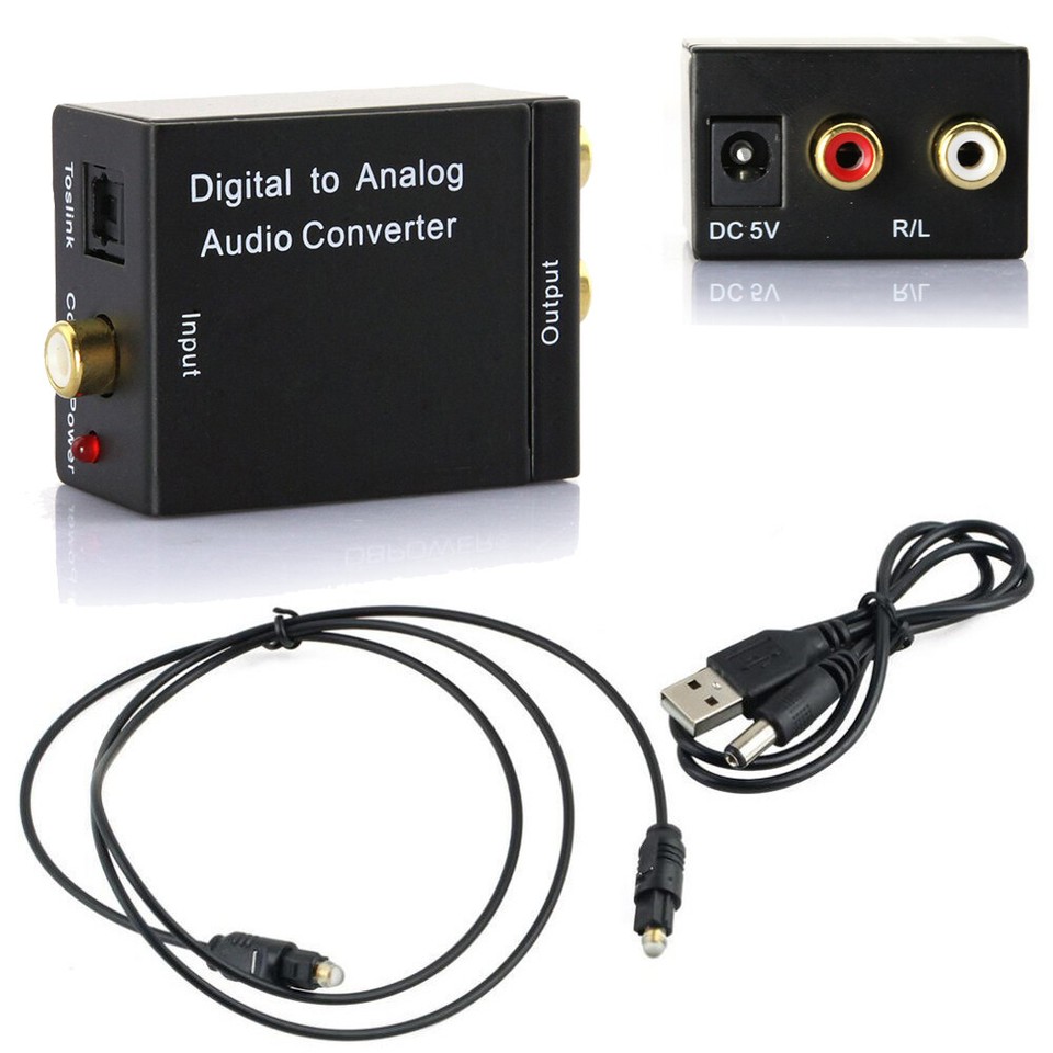 Digital To Analog Audio Converter Black Audio Decoder Audio Converter ...