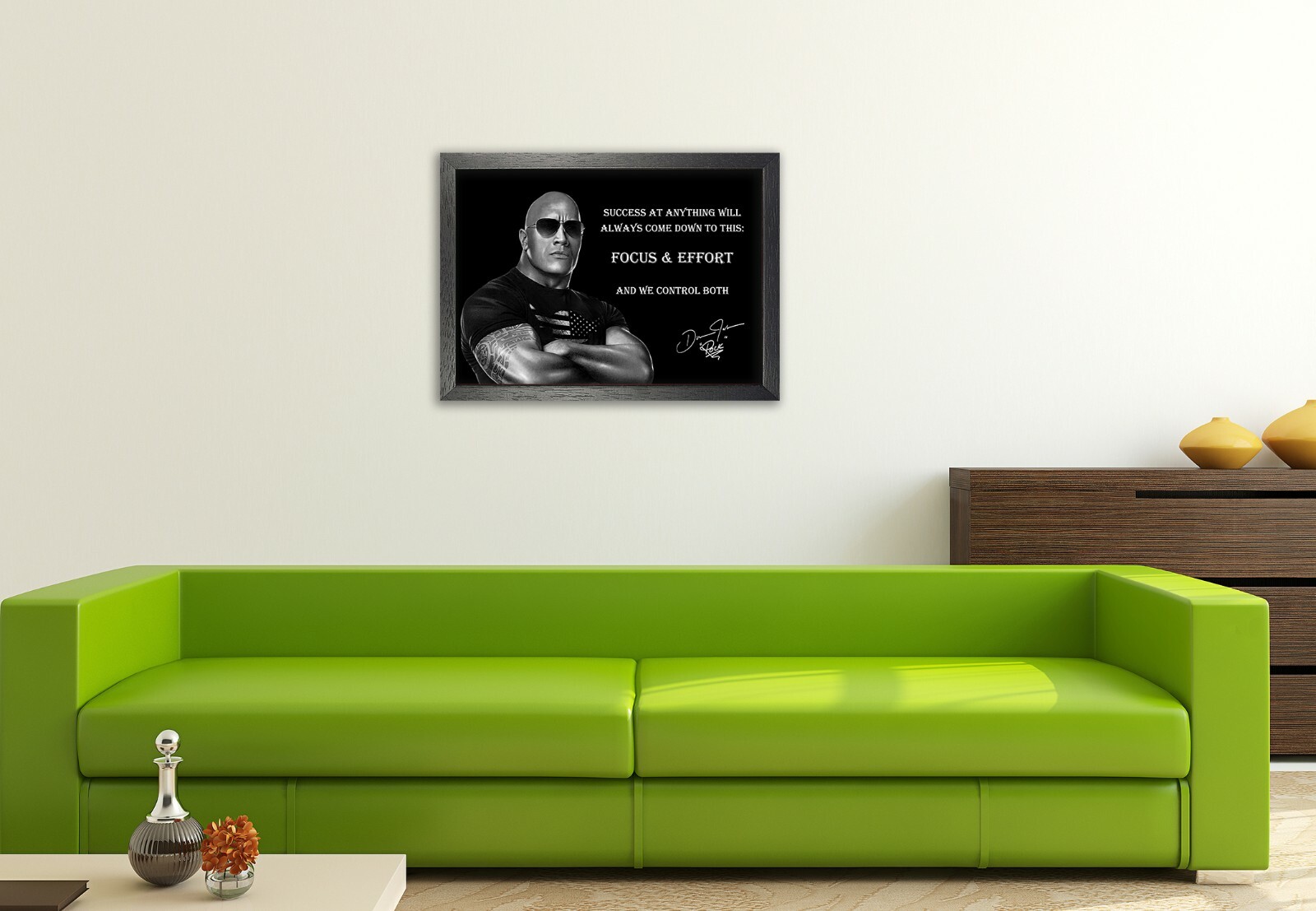 The Rock Focus Poster