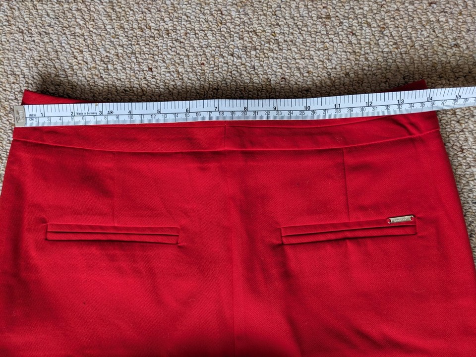 M&S Per Una Red Trousers - UK 8 Short NWOT | eBay UK
