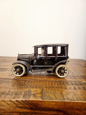 Vintage Ford Model-T Limousine German Clockwork Windup Tin Toy Bing ...