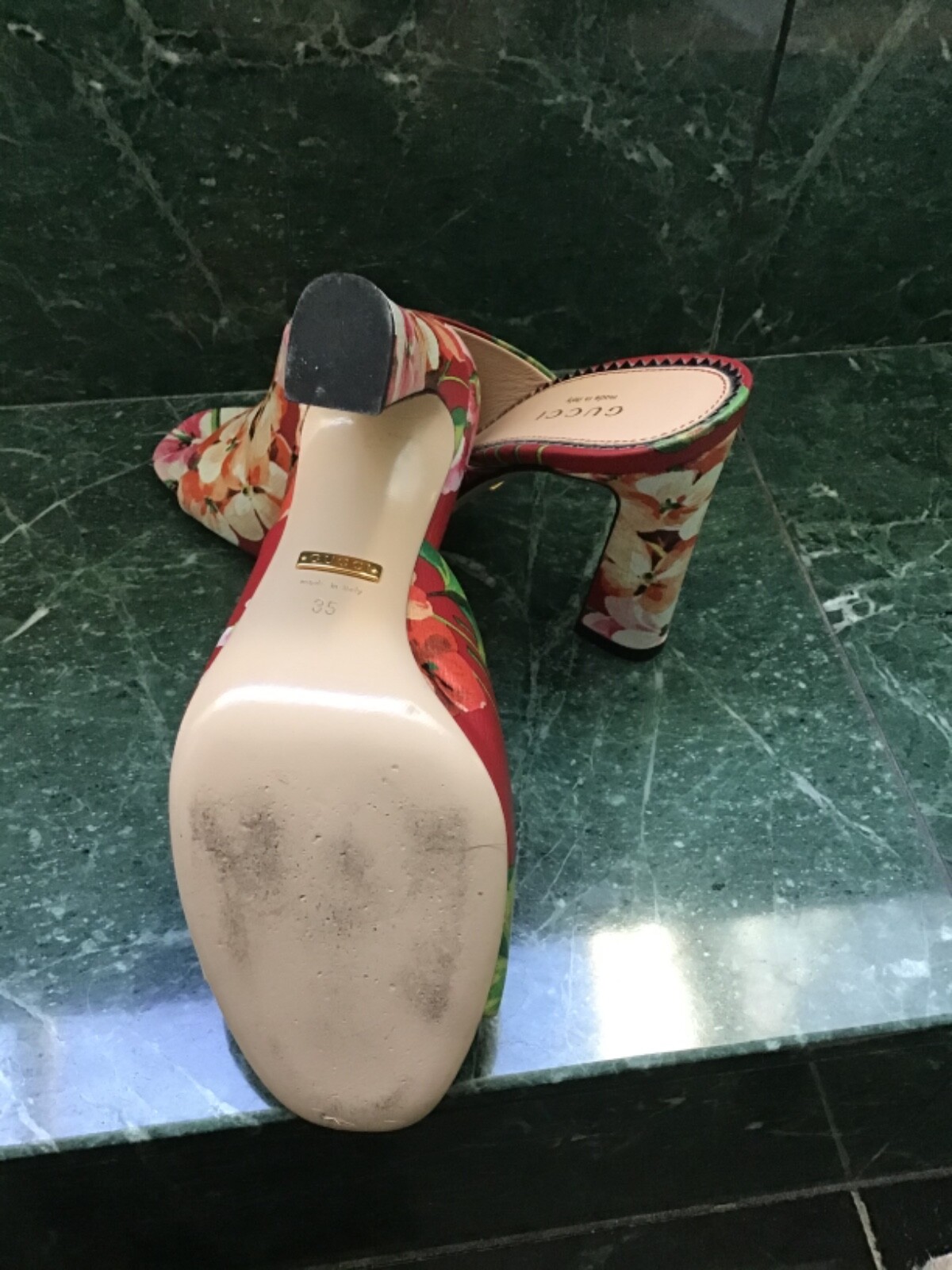 Gucci Floral Heels %*sold out* rare stunning retails … - Gem