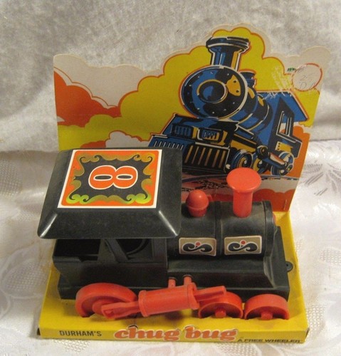 Vintage DURHAM'S CHUG BUG Steam Engine Locomotive PLASTIC TOY TRAIN in ...