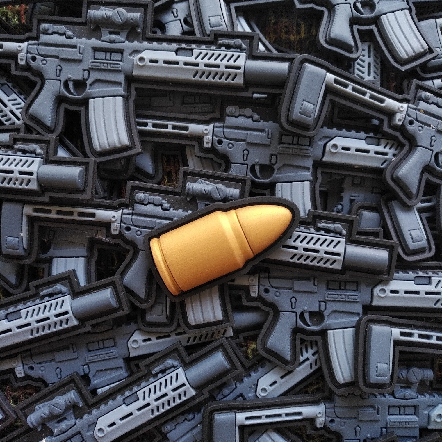 Bullet Patch Morale Embroidered Iron Hook Tactical BULLET PATCH Patches ...