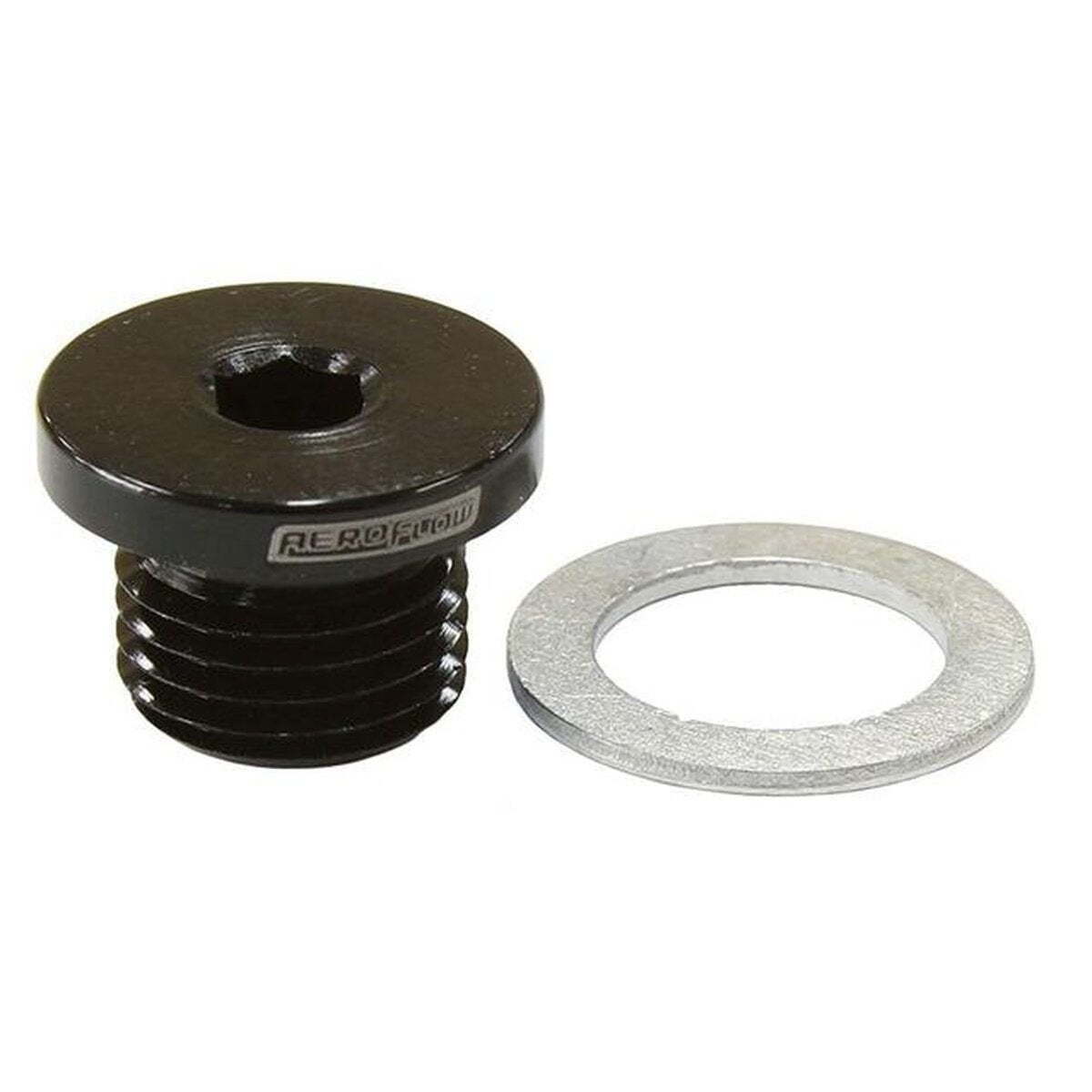 Aeroflow AF814-M12-01BLK Metric Port Plug M12 X 1.25 Black Low Profile ...