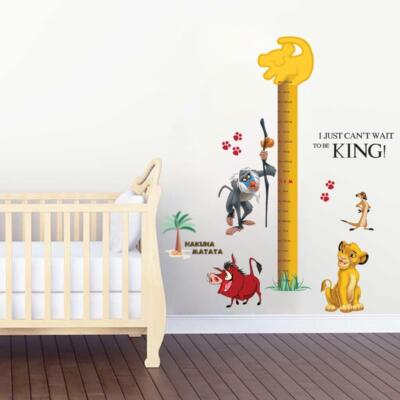 Lion King Simba Height Chart Wall Sticker Decal Decor Art Nursery ...