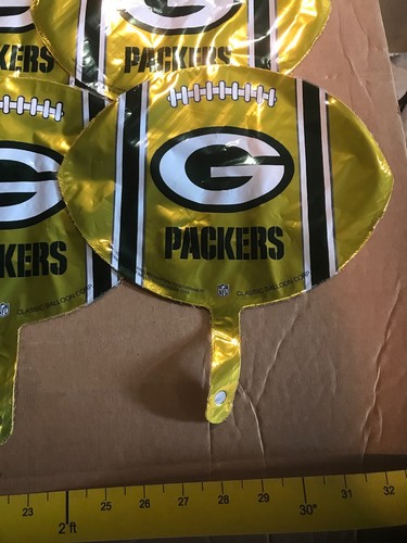 Lot Of 10 Green Bay Packers NFL Football 8”x10” Inflatable Balloons ...
