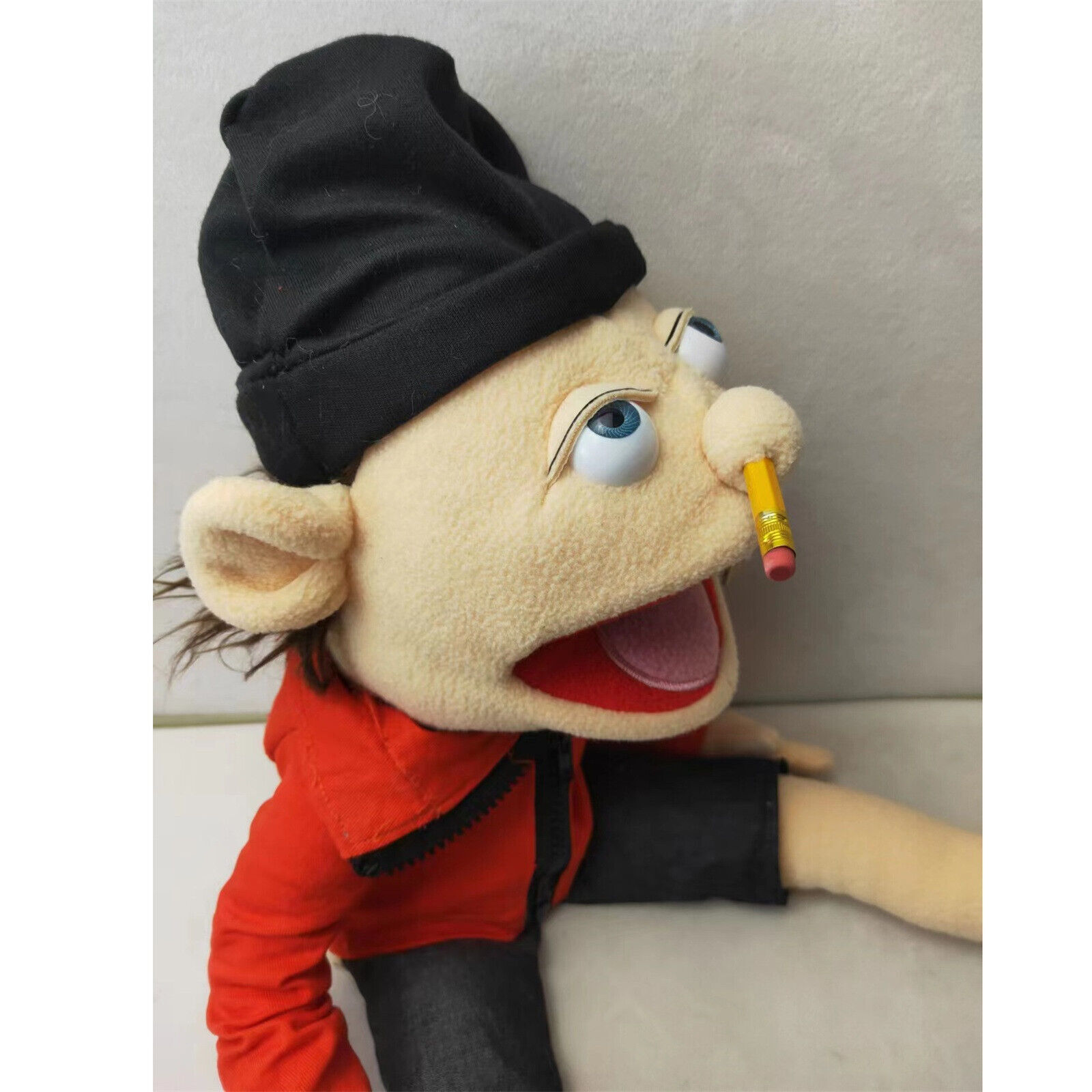 Jeffy Doll Plush Toy Cosplay Jeffy Hat Hand Puppet Game Stuffed Doll ...