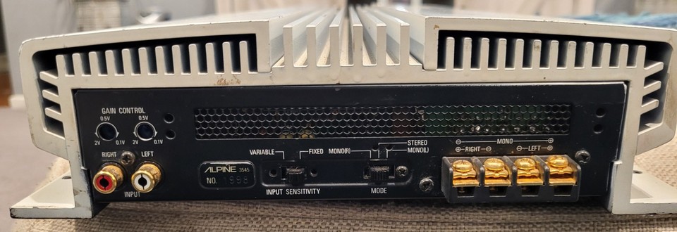 Old School ALPINE 3545 2 Channel BRIDGEABLE AMPLIFIER (White) | eBay