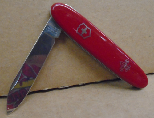 VICTORINOX SWISS ARMY KNIFE SENTRY BOY SCOUTS 84MM SINGLE BLADE ...