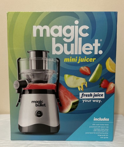 Magic Bullet Mini Juicer 400-Watt Silver & Black MB-BX529-23 New ...