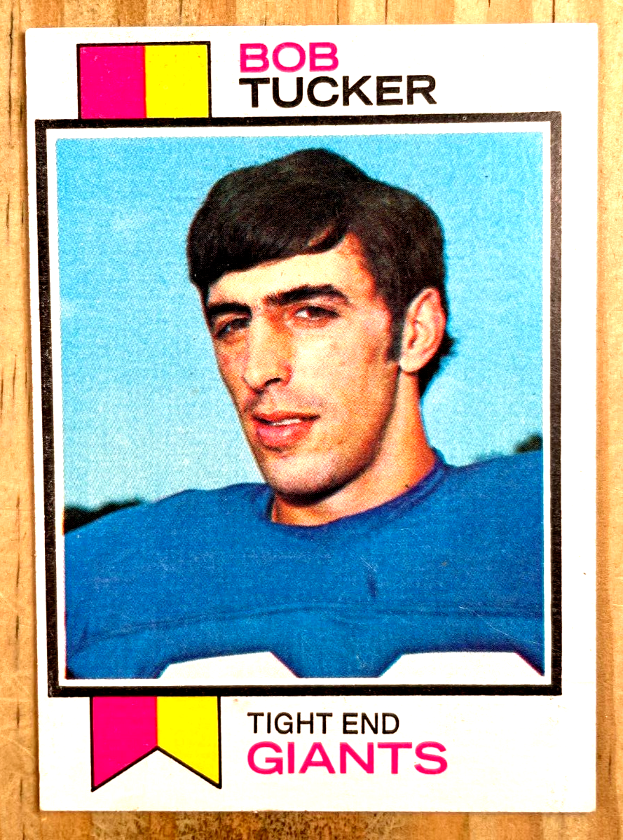 1973 TOPPS BOB TUCKER CARD#80 BLOOMSBURG NEW YORK GIANTS VIKINGS | eBay