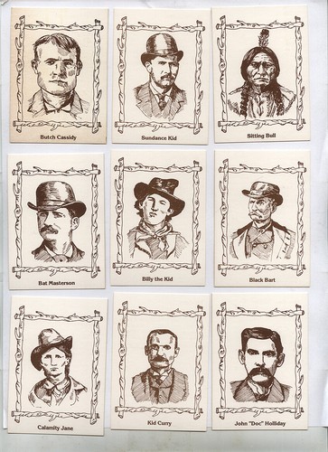 1979 Frank Garo Wild West Set Trading Cards 1st Series 1st Printing (25 ...