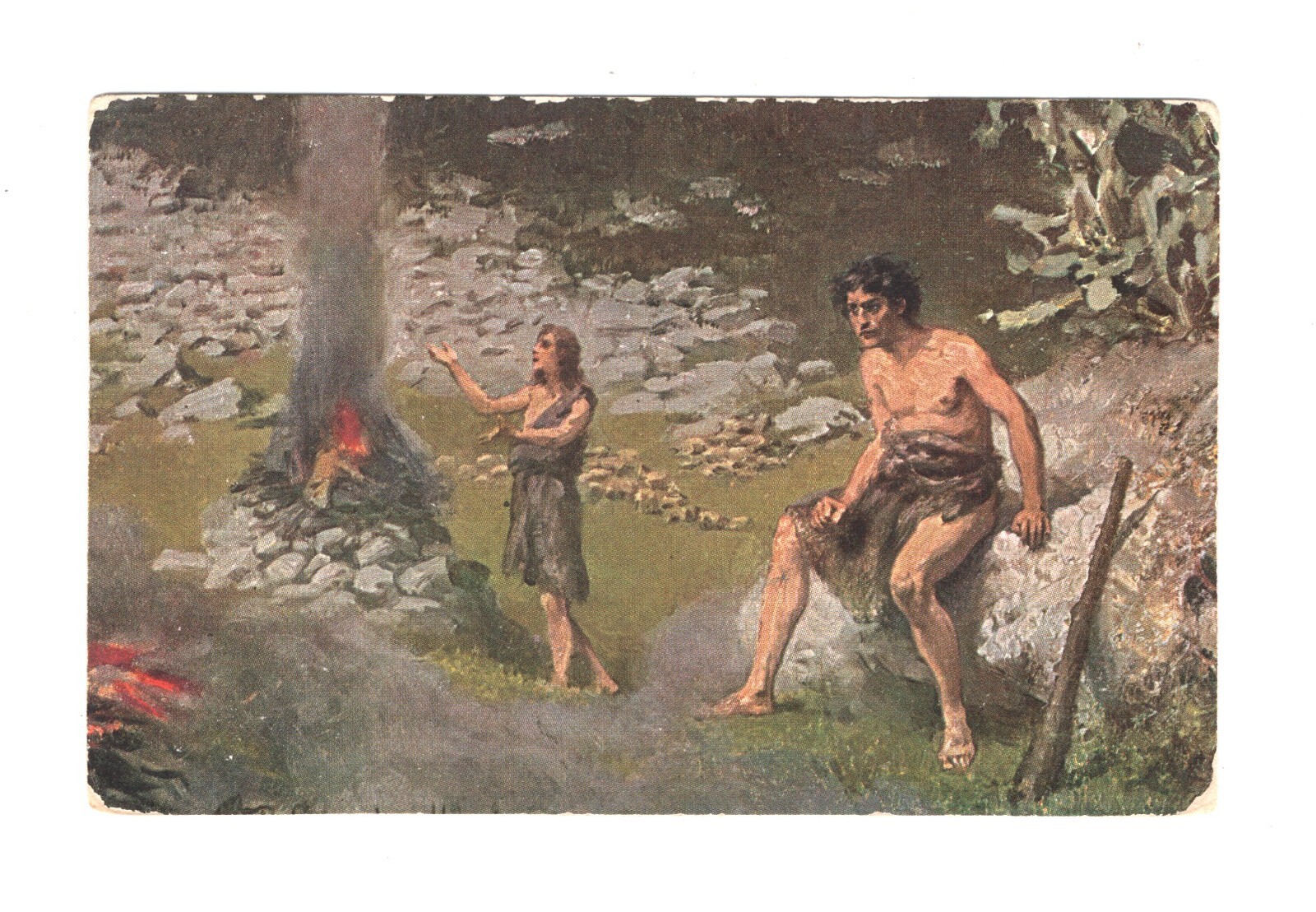 Cain and Abelb bilical Book of Genesis old postcard | eBay