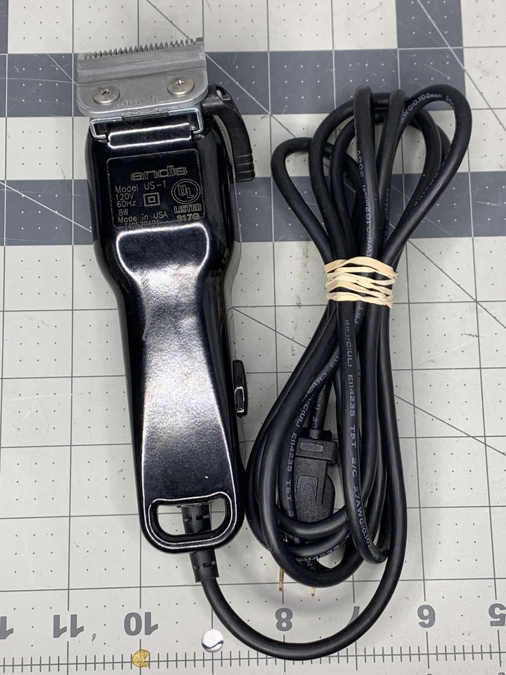 ANDIS MODEL US-1 ADJUSTABLE HAIR CLIPPERS VINTAGE TESTED & WORKS Made ...
