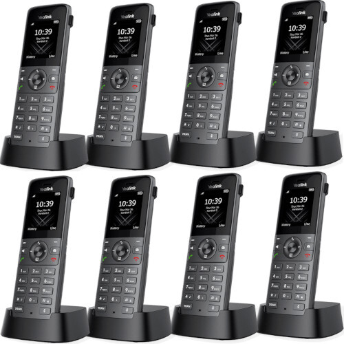 2 Yealink W73H IP DECT Addtl Cordless Expansion Handset for W60B W70B ...