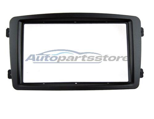 Car Stereo Radio Fascia Panel Kit 2 Din Frame For Mercedes Benz C/CLK/G ...