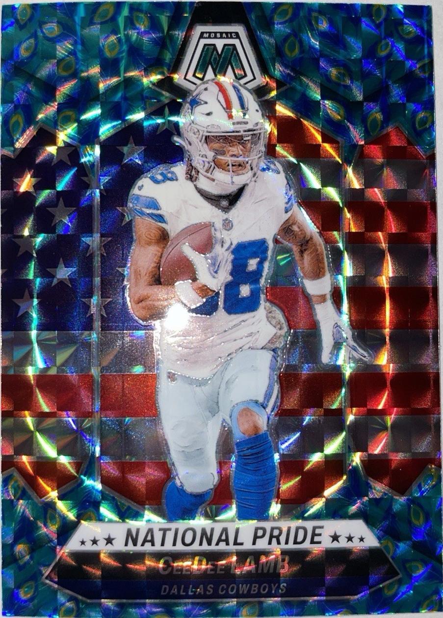2024 Panini Mosaic - National Pride CeeDee Lamb #262 Choice Peacock Mosaic Prizm for sale online ...