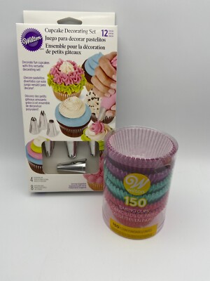 Wilton Decorating Tips and 150 Baking Cups | eBay