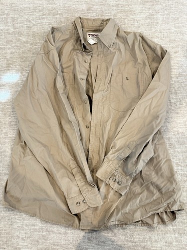 Vintage Wrangler rugged wear button up size xxl | eBay