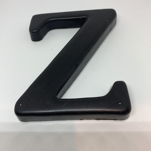 Vintage Vacuum Formed Plastic Sign Letter - Black Letter Z 6” Tall | eBay